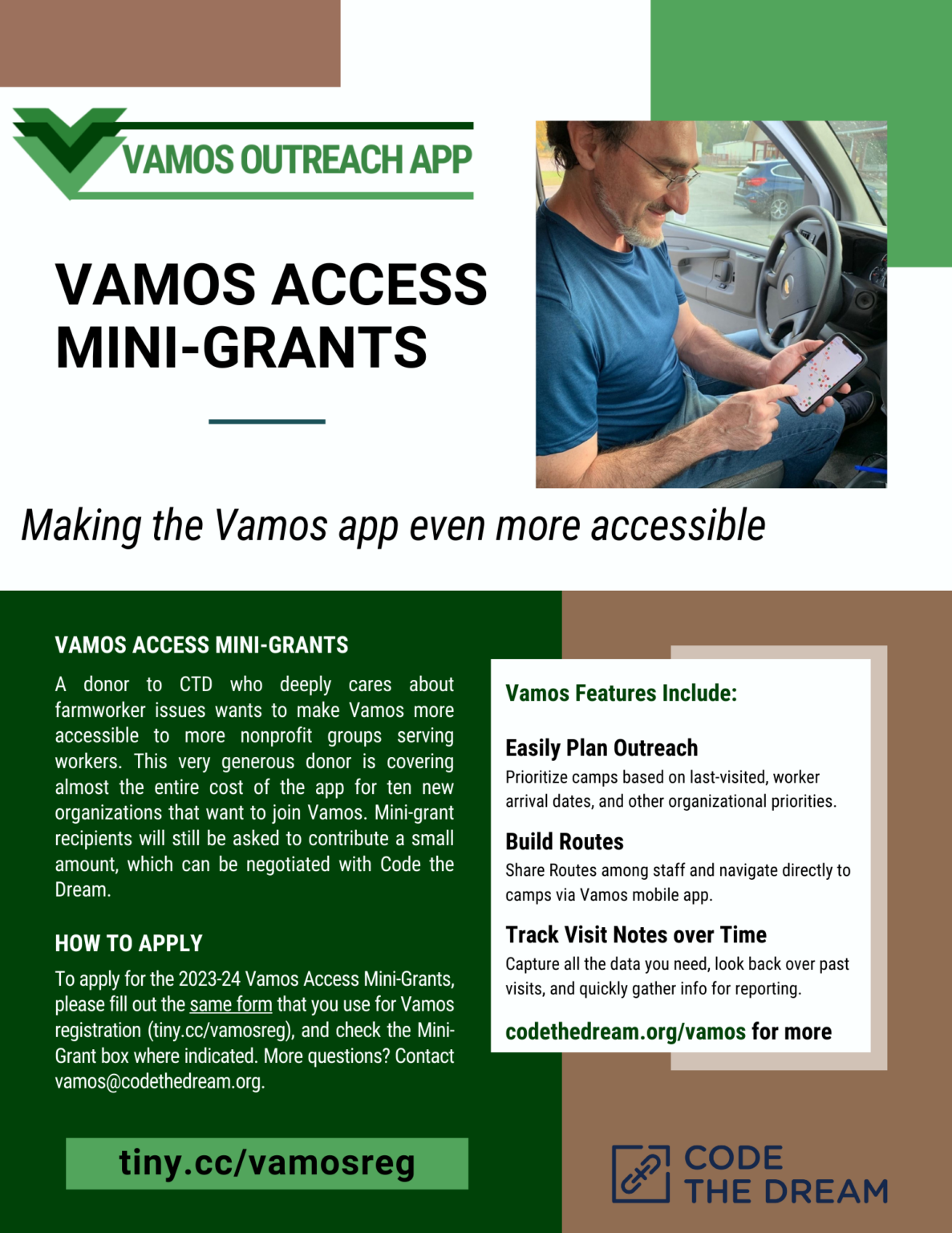 Vamos Access Grants - Code the Dream